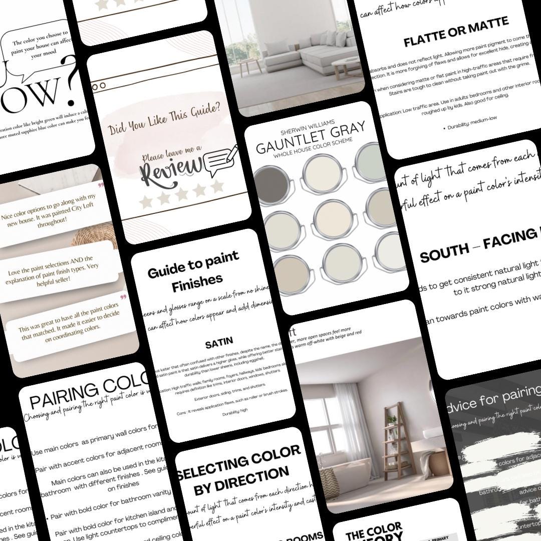 GAUNTLET GRAY Coordinating Colors Modern Interior Home- Pre-packed ...