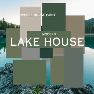 LAKE HOUSE Sherwin Williams Interior Paint Palette -prepacked Paint ...
