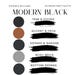 BLACK Modern EXTERIOR House Paint Color Palette for Sidings, Doors ...