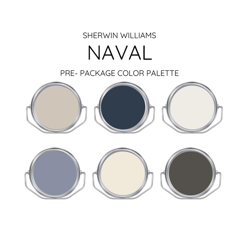 NAVAL Coordinating Colors Modern Interior Home- Pre-packed Paint ...