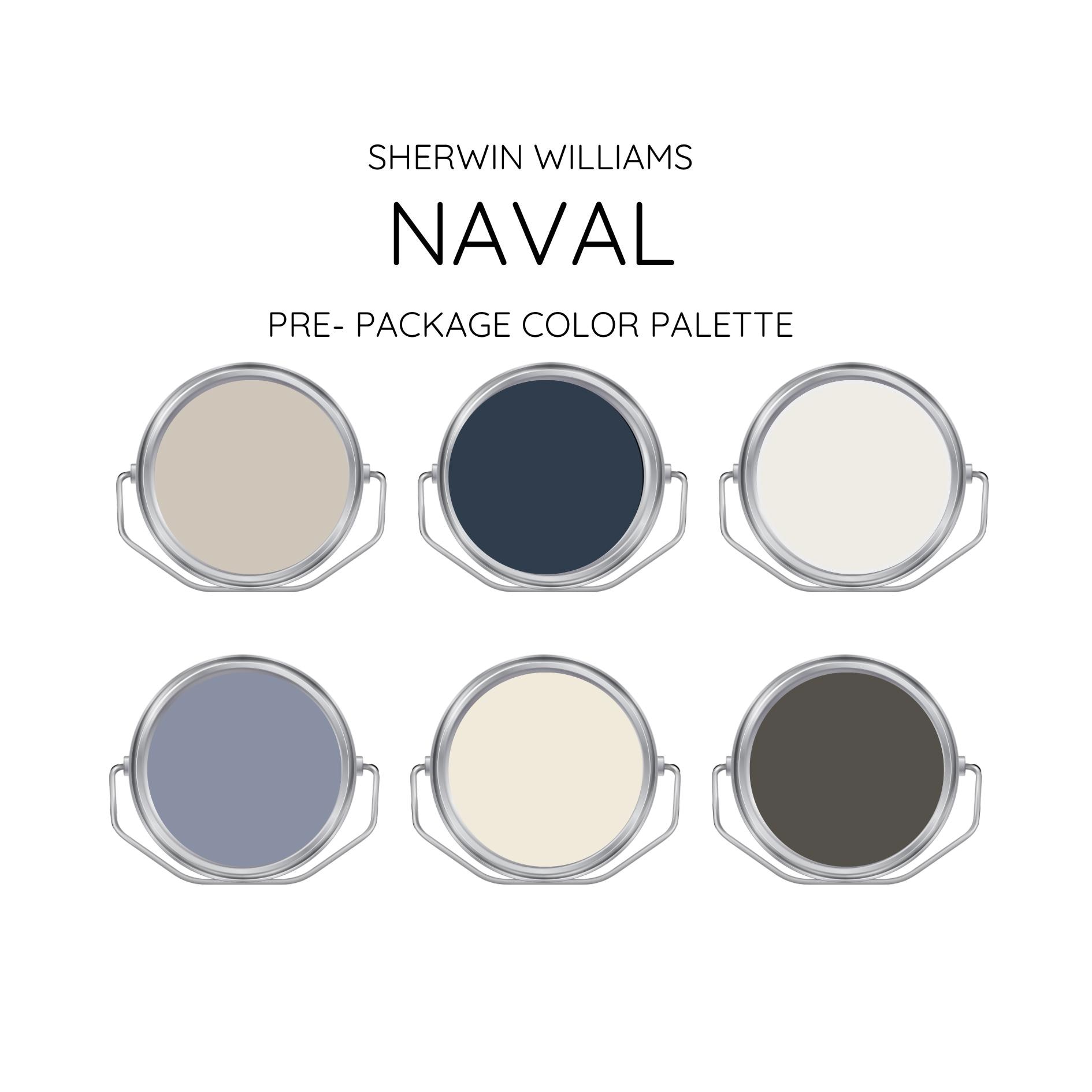 NAVAL Coordinating Colors Modern Interior Home- Pre-packed Paint ...