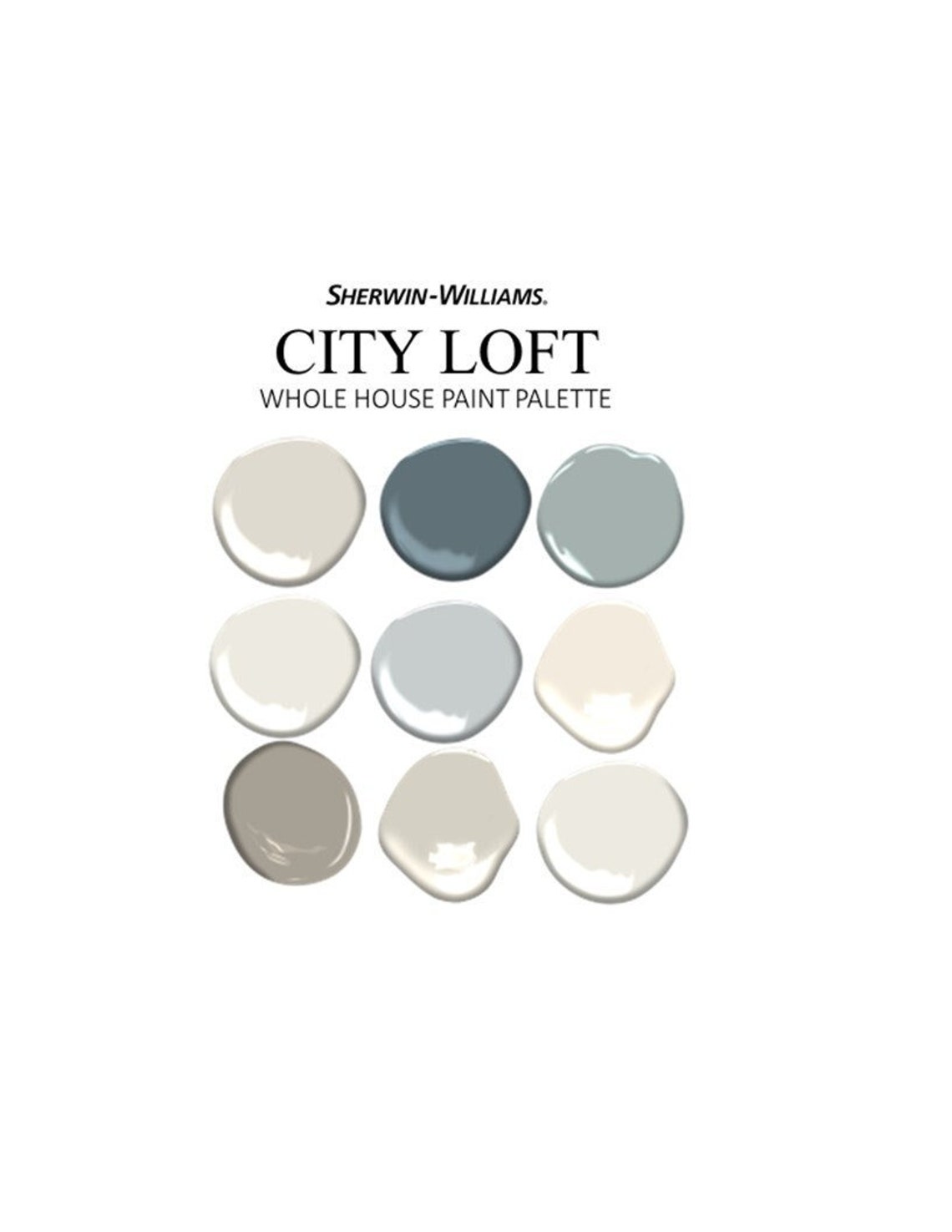 CITY LOFT Coordinating Colors Modern Interior Home Pre-packed - Etsy