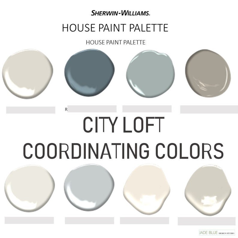 CITY LOFT Coordinating Colors Modern Interior Home Pre-packed - Etsy