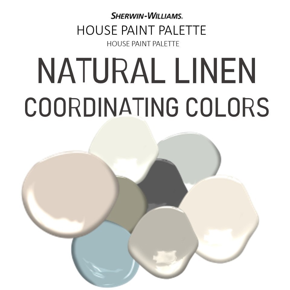 NATURAL LINEN Coordinating Colors Modern Interior Home - Etsy
