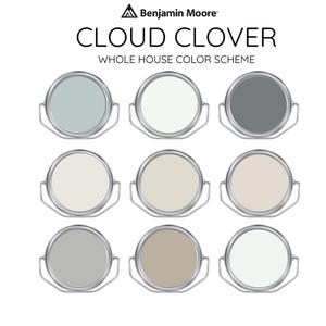 CLOUD CLOVER Benjamin Moore Interior Paint Palette -prepacked Paint ...