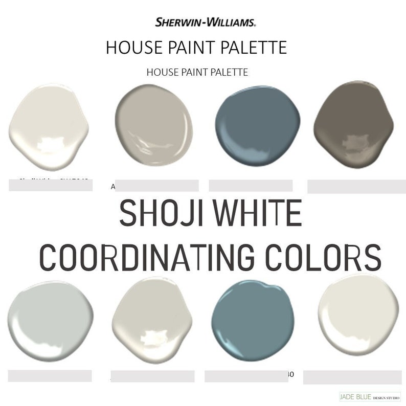 SHOJI WHITE Coordinating Colors Modern Interior Home - Etsy