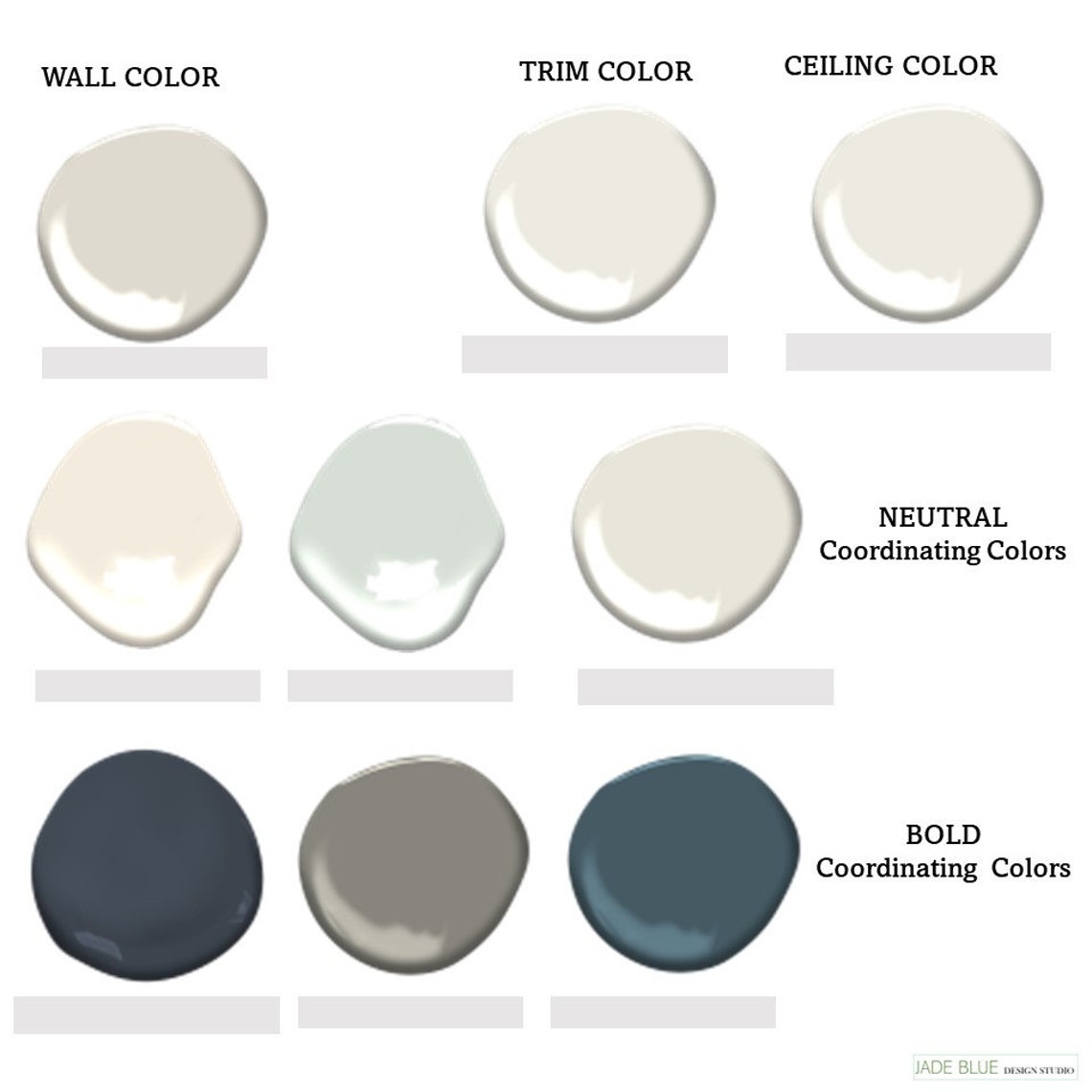PALE OAK Coordinating Colors Modern Interior Home Prepacked Paint ...