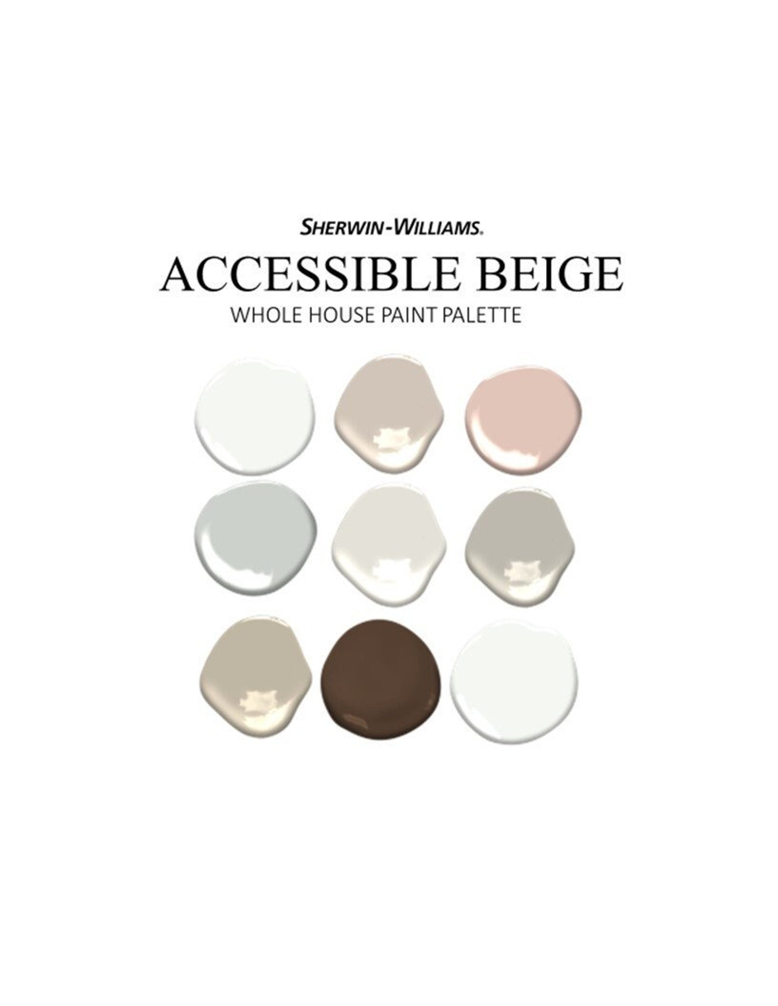 ACCESSIBLE BEIGE Coordinating Colors Modern Interior Home - Etsy