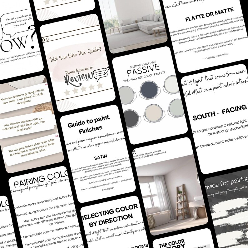 PASSIVE Coordinating Colors Modern Interior Home- Pre-packed Paint ...