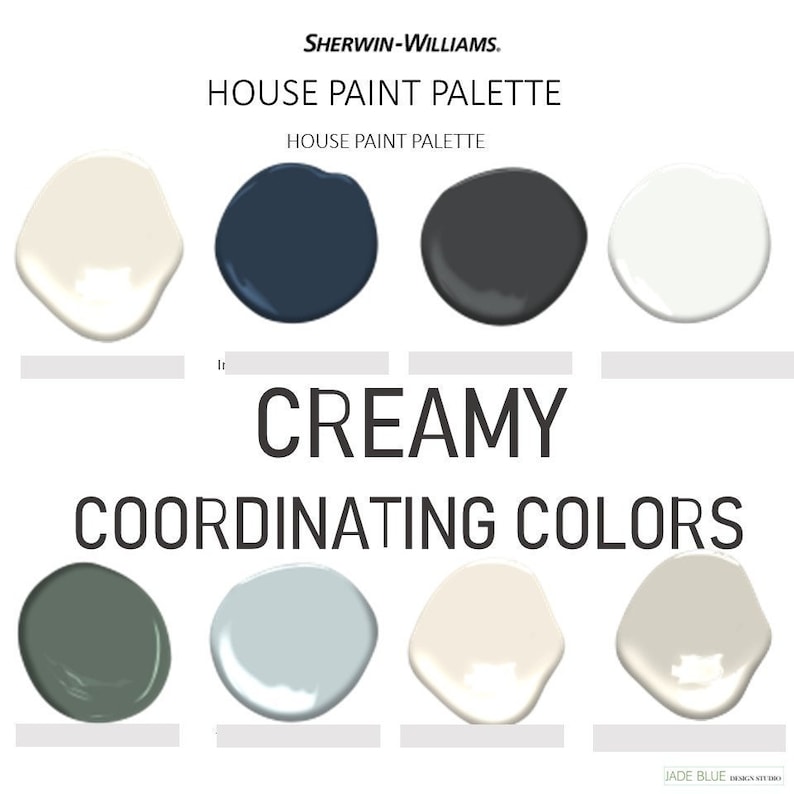 CREAMY Coordinating Colors Modern Interior Home Pre-packed - Etsy