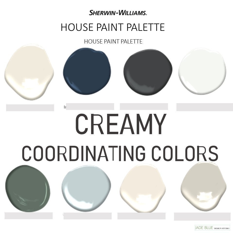 CREAMY Coordinating Colors Modern Interior Home Pre-packed - Etsy