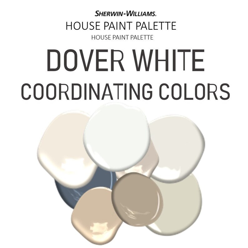 DOVER WHITE Coordinating Colors Modern Interior Home - Etsy