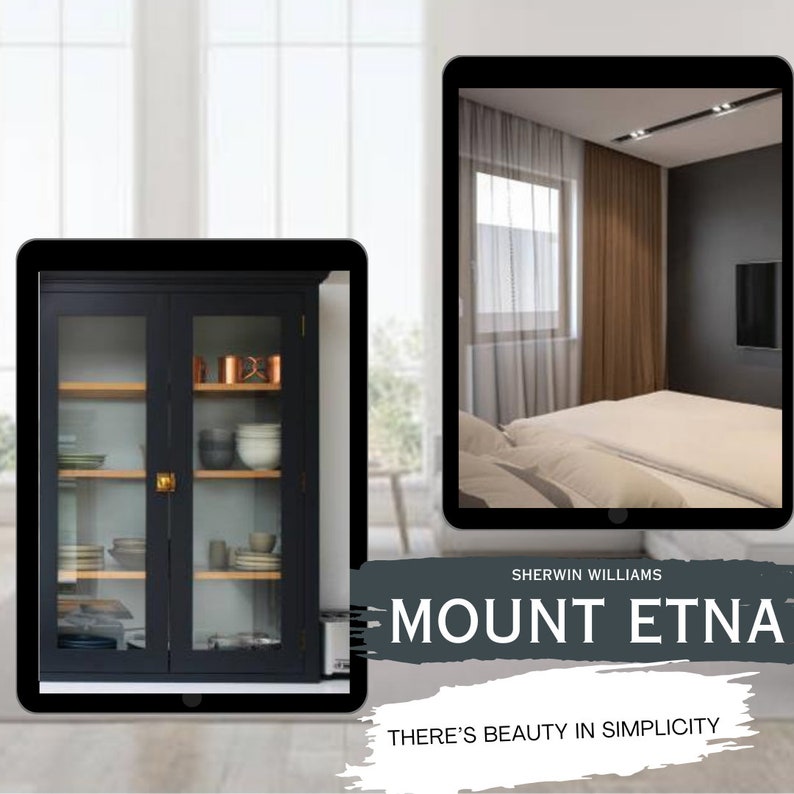 Mount Etna Color Palette Modern Interior Home- Prepacked Paint Palette ...