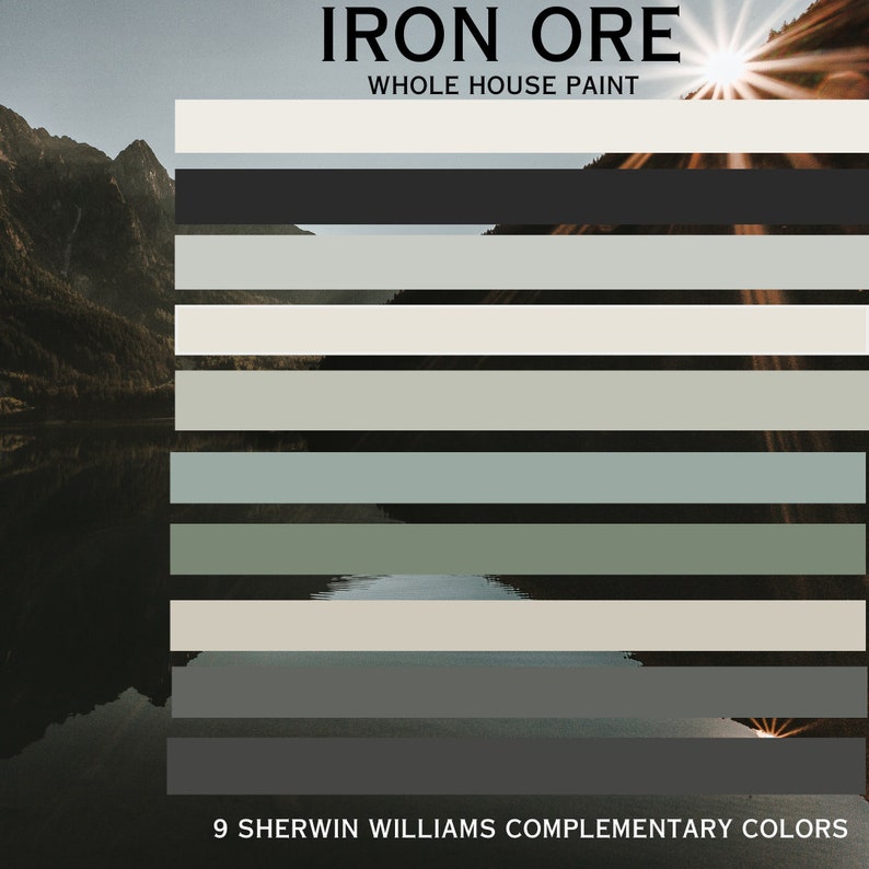 IRON ORE Coordinating Colors Modern Interior Home- Pre-packed Paint ...
