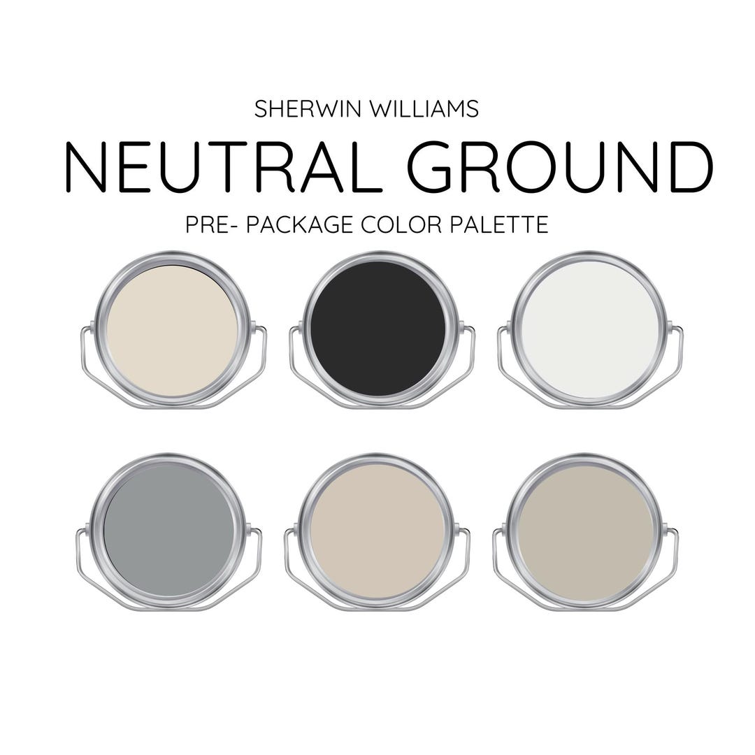 NEUTRAL GROUND Coordinating Colors Modern Interior Home- Pre-packed ...