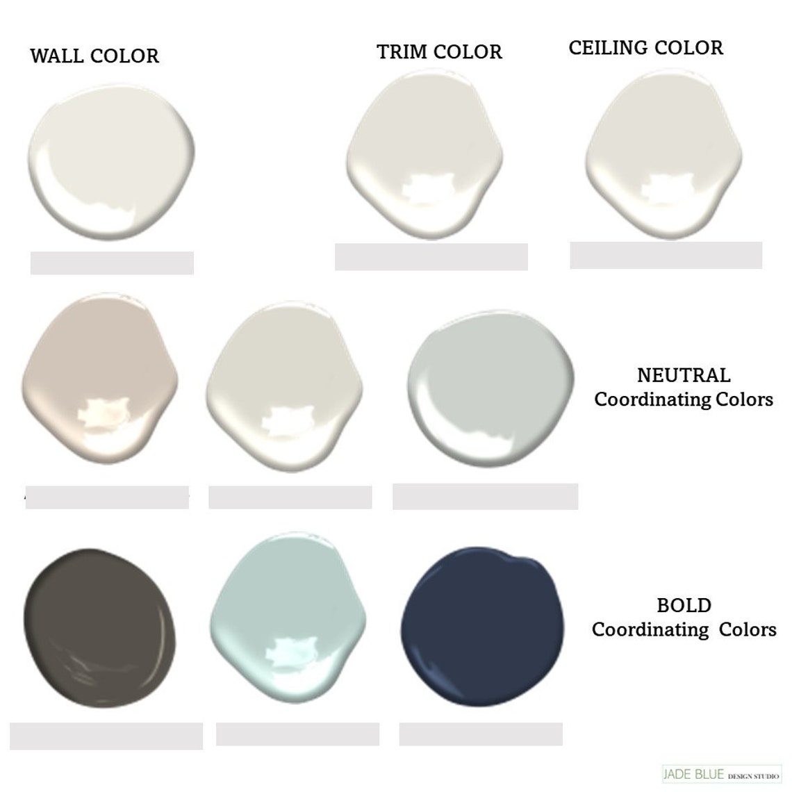 ALABASTER Coordinating Colors Modern Interior Home Pre-packed Paint ...
