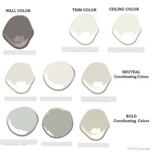 GAUNTLET GRAY Coordinating Colors Modern Interior Home - Etsy