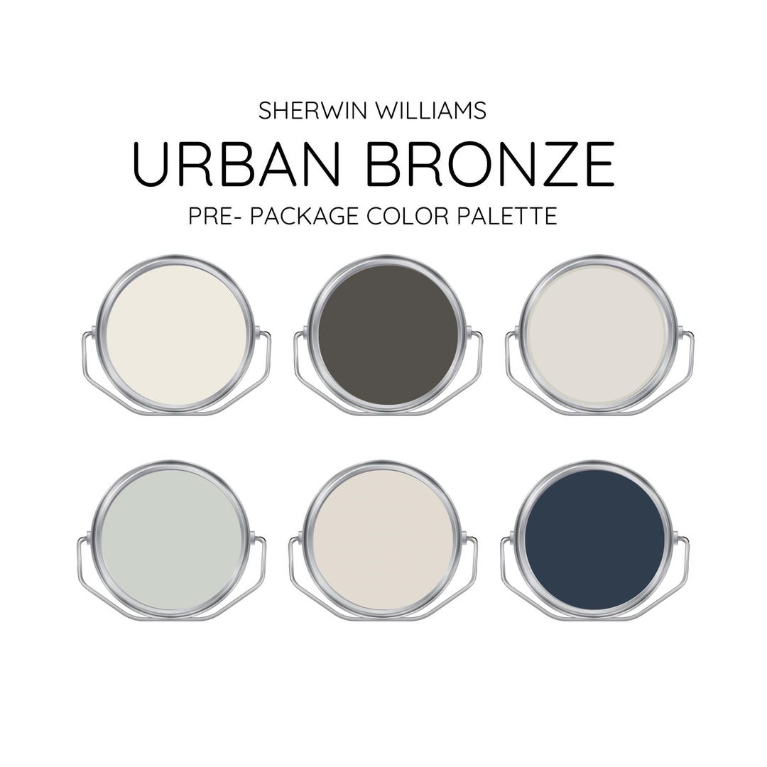 URBAN BRONZE Coordinating Colors Modern Interior Home- Pre-packed Paint ...
