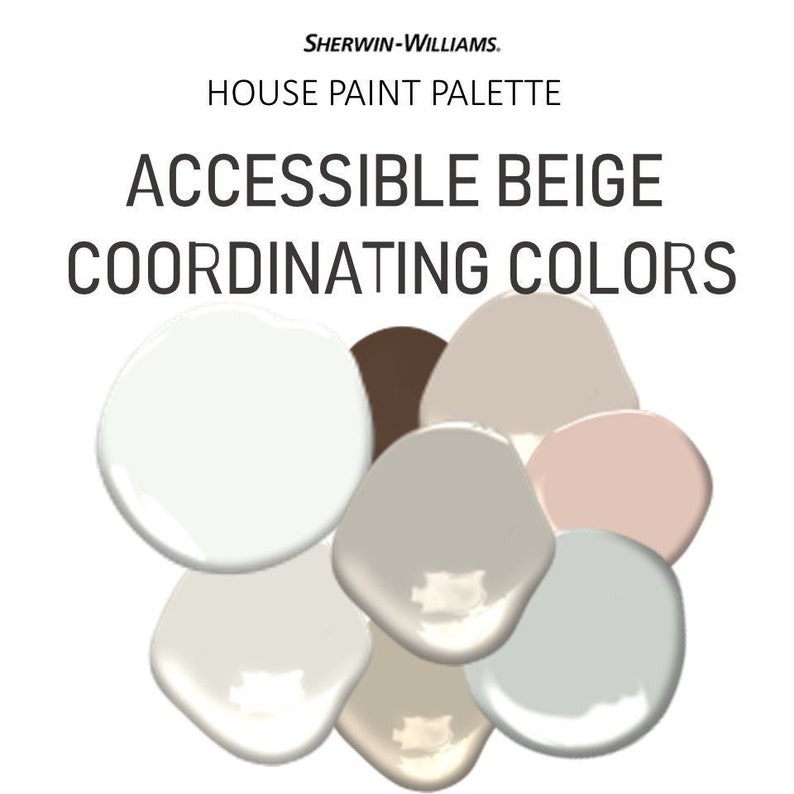 ACCESSIBLE BEIGE Coordinating Colors Modern Interior Home Pre-packed ...