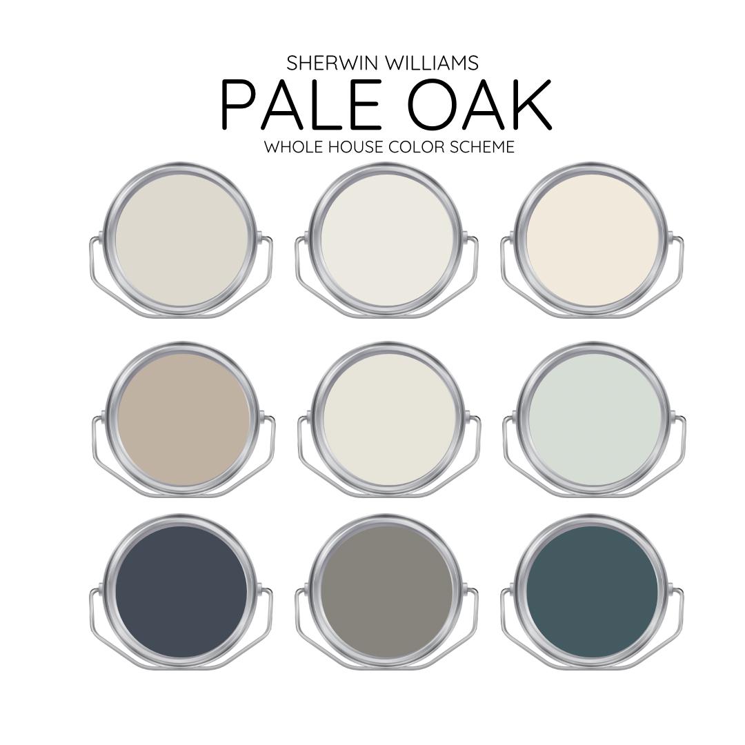 PALE OAK Coordinating Colors Modern Interior Home- Prepacked Paint ...