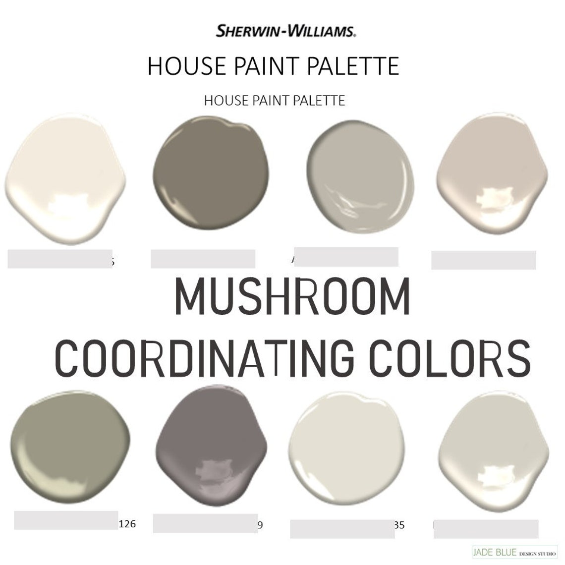MUSHROOM Coordinating Colors Modern Interior Home Pre-packed Paint ...