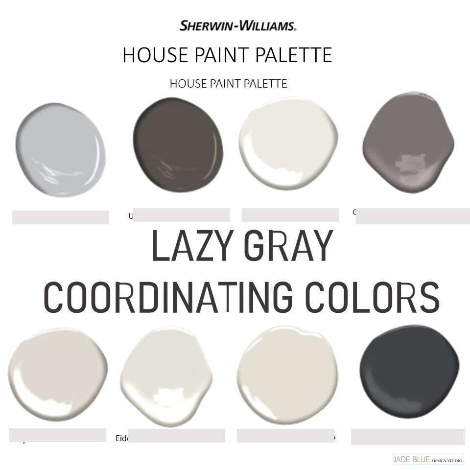 Sherwin Williams Lazy Gray Bathroom