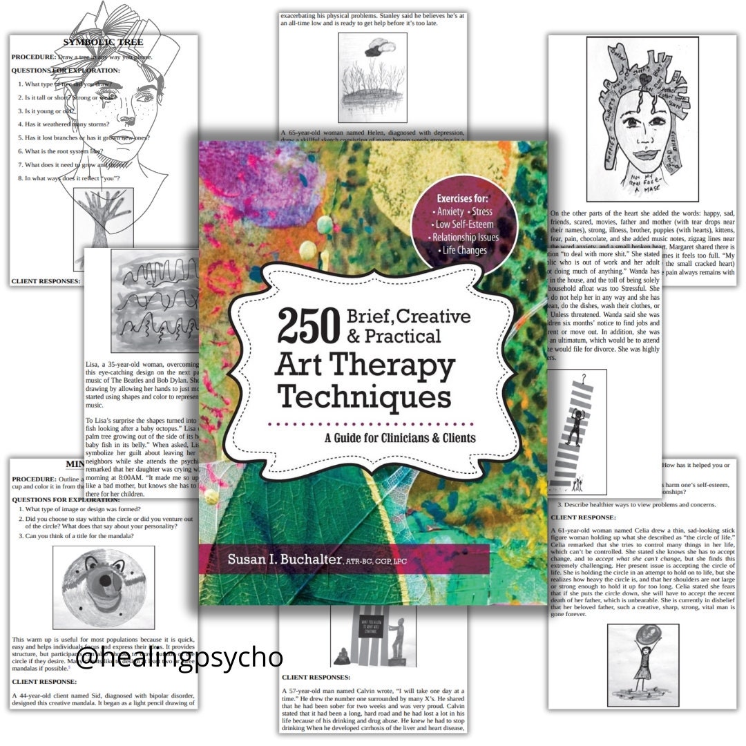 250 Brief Creative And Practical Art Therapy Techniques A Etsy