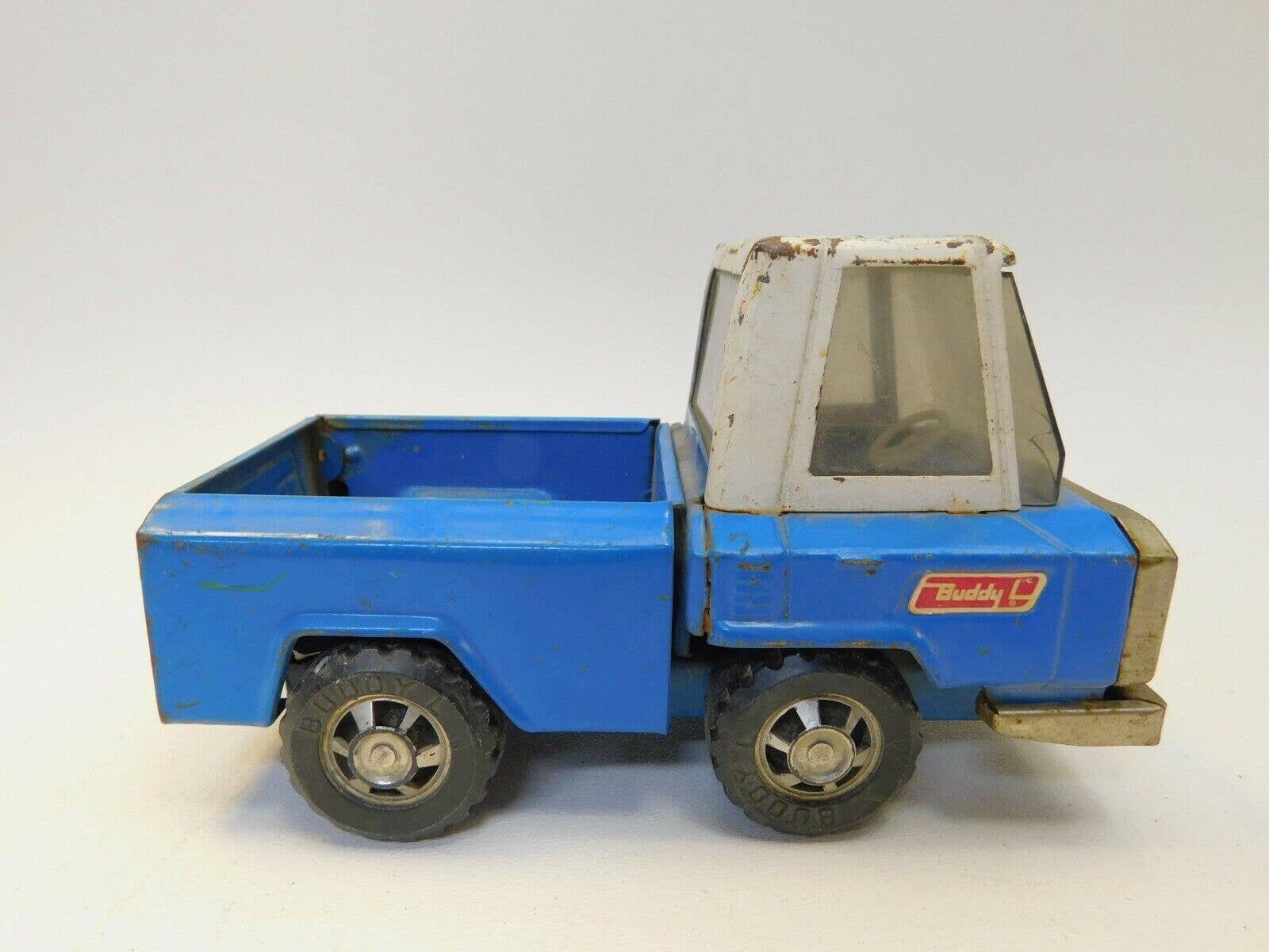Buddy L Pickup Truck Blue White Pressed Steel Vintage 1960's Toy Truck ...