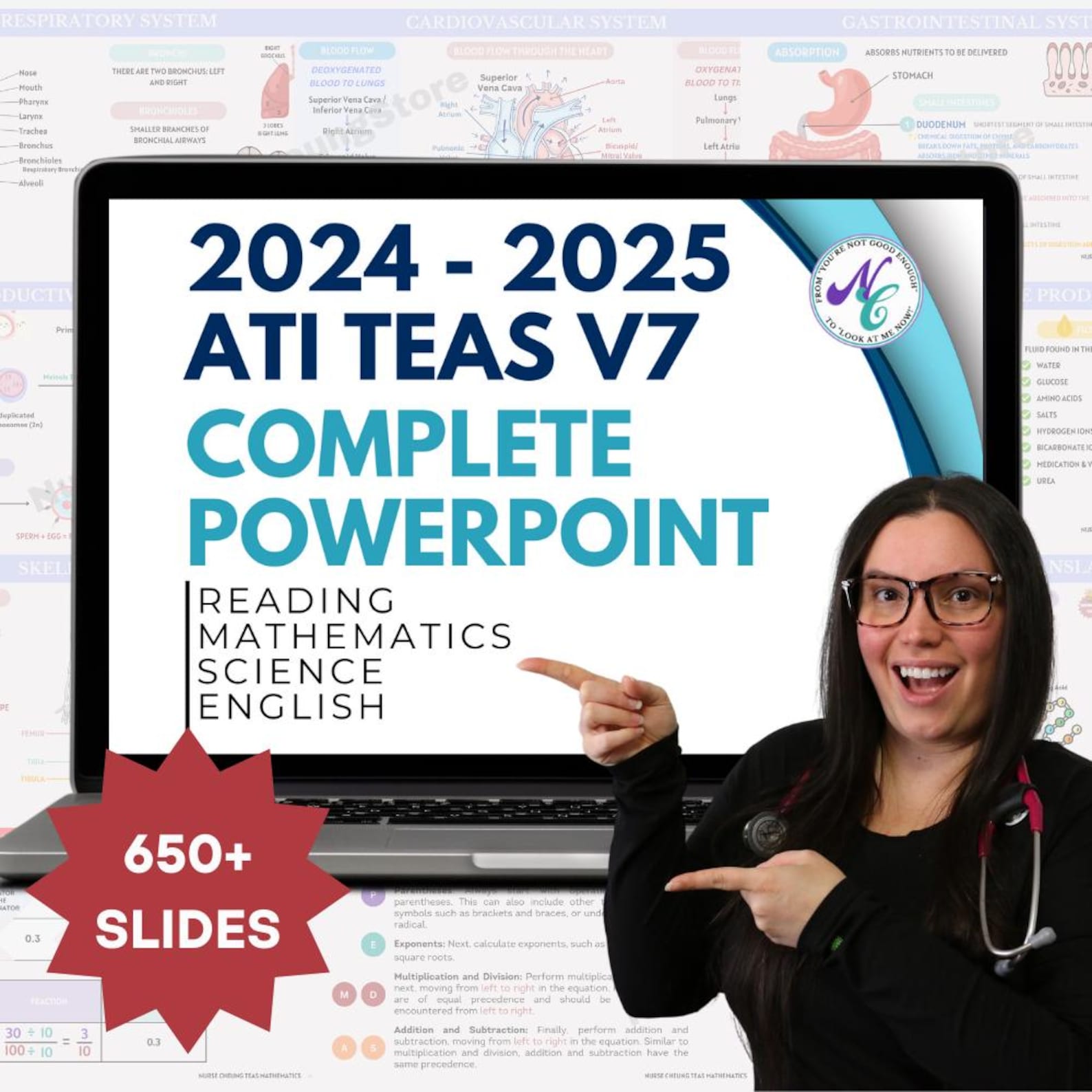 ATI TEAS V7 Comprehensive Powerpoint by Nursecheung | 650+ Slides ...
