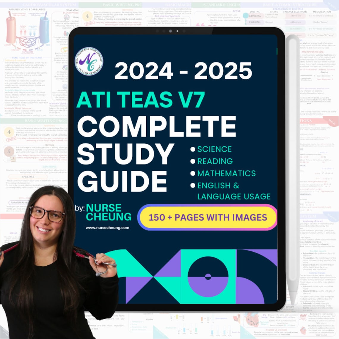 Complete ATI TEAS V7 Study Guide 2024 - 2025 by Nursecheung With 170 ...