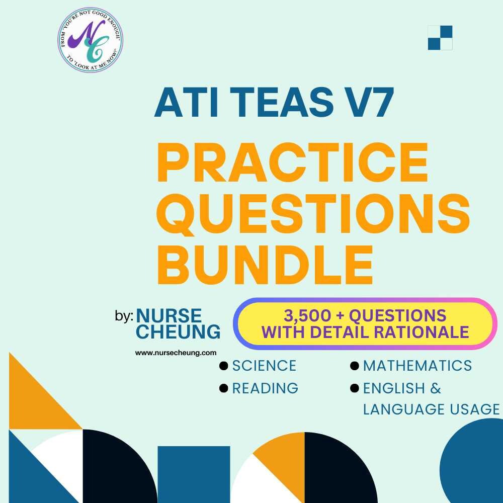 Complete ATI TEAS V7 Question Bundle by Nurse Cheung With 3,500 ...