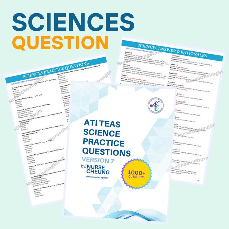 Complete ATI TEAS V7 Question Bundle by Nurse Cheung With 3,500 ...