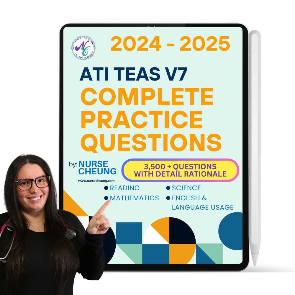 Complete ATI TEAS V7 Question Bundle by Nurse Cheung With 3,500 ...