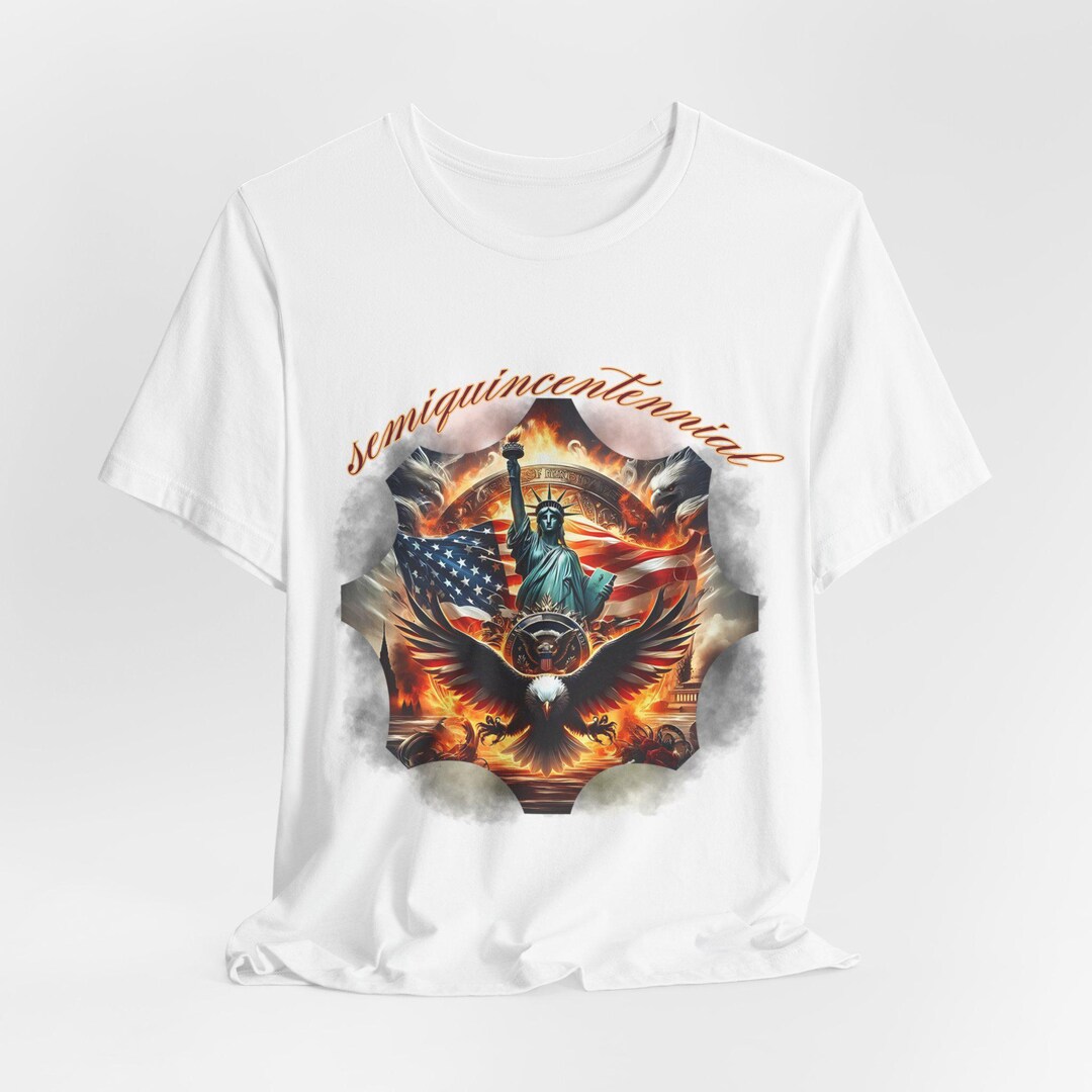 Statue of Liberty Eagle American Flag Tee Patriotic Fourth of July EMT ...