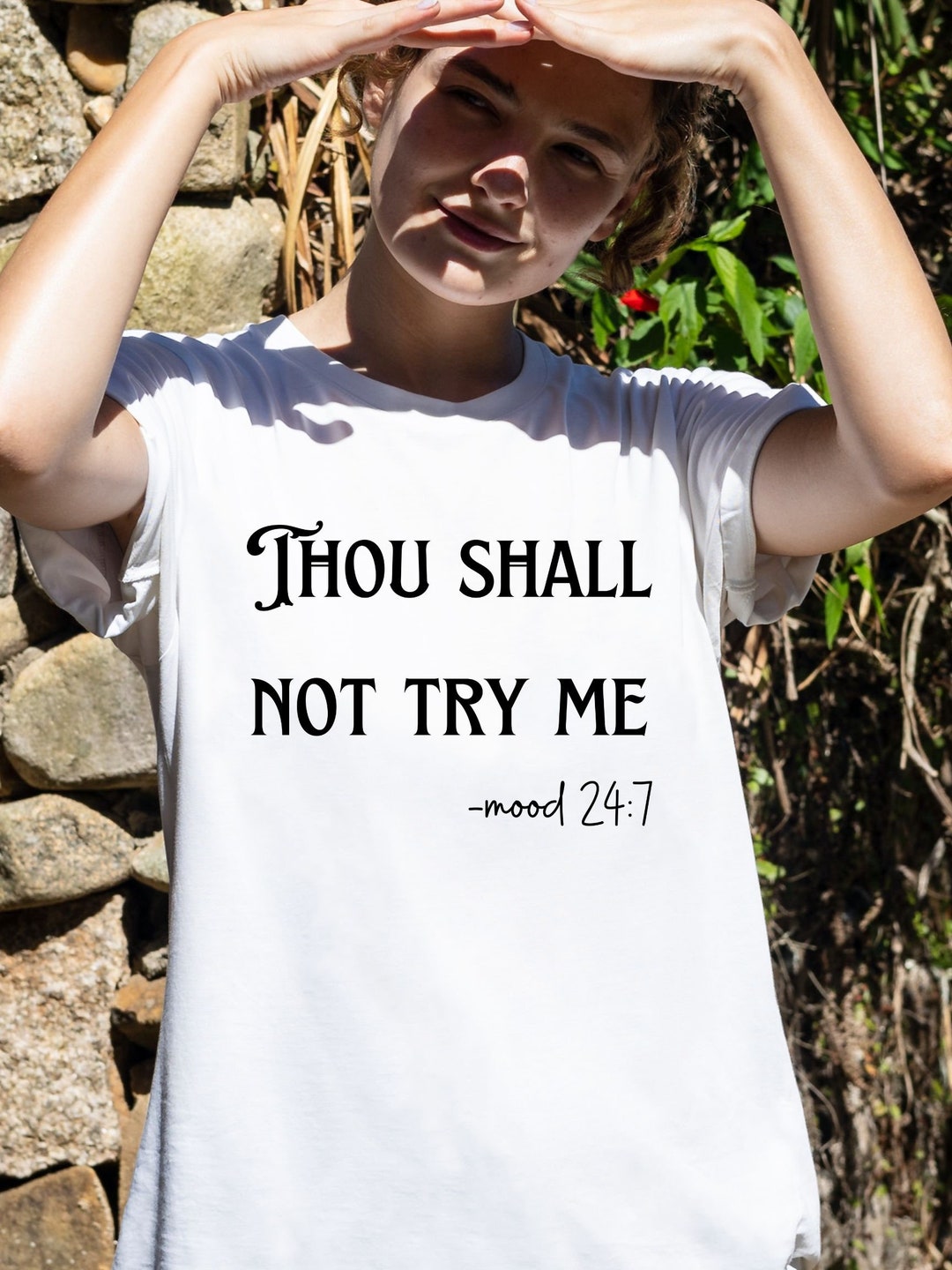 Funny Meme Shirt, Thou Shall Not Try Me, Sarcastic Snarky Gift - Etsy