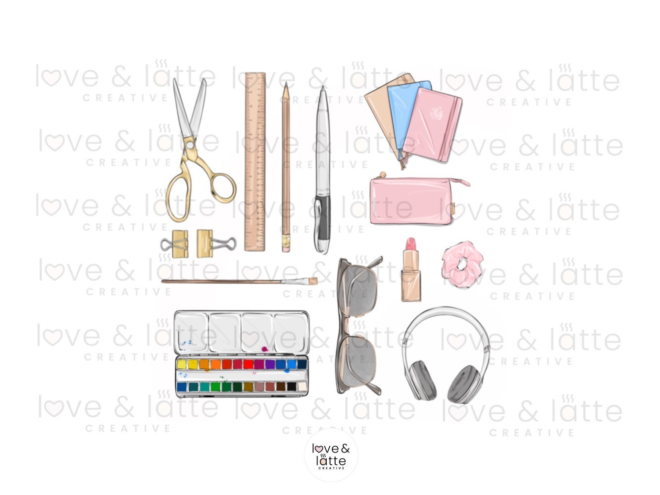 Back to School Clipart School Planner Stickers, School Girl Clipart ...