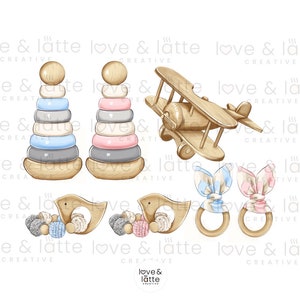 Nursery Clipart Baby Shower Clipart, Children Toys Clipart Kids Toy ...