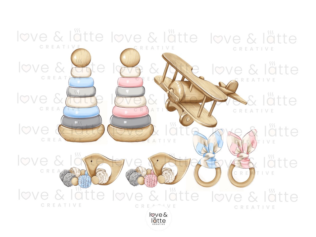 Nursery Clipart Baby Shower Clipart, Children Toys Clipart Kids Toy ...