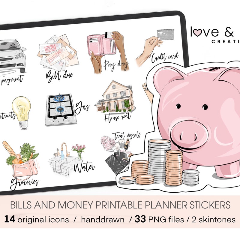 Finance Stickers - Etsy