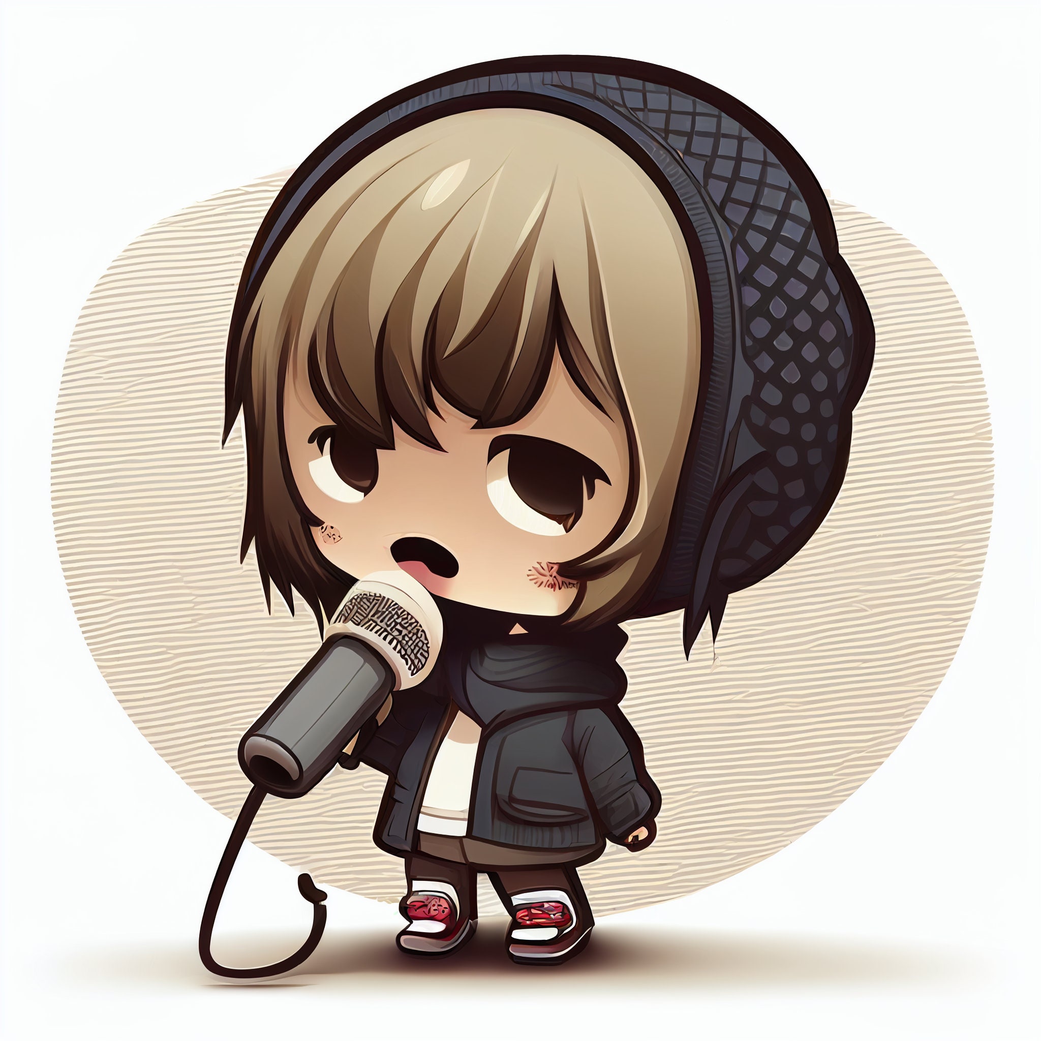 Boy Chibi With Headphones