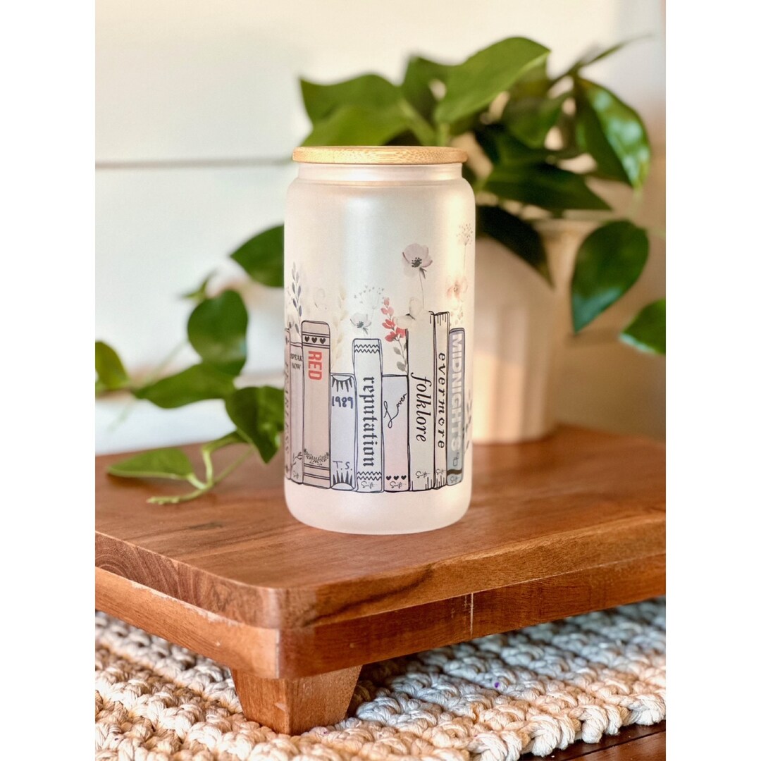 Swiftie Glass Can, 16oz Swiftie Albums Cup, Iced Coffee Cup, Soda Can ...