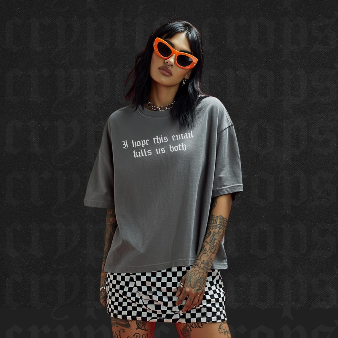 Office Doom Crop Top: "i Hope This Email Kills Us Both" Comfort Colors ...