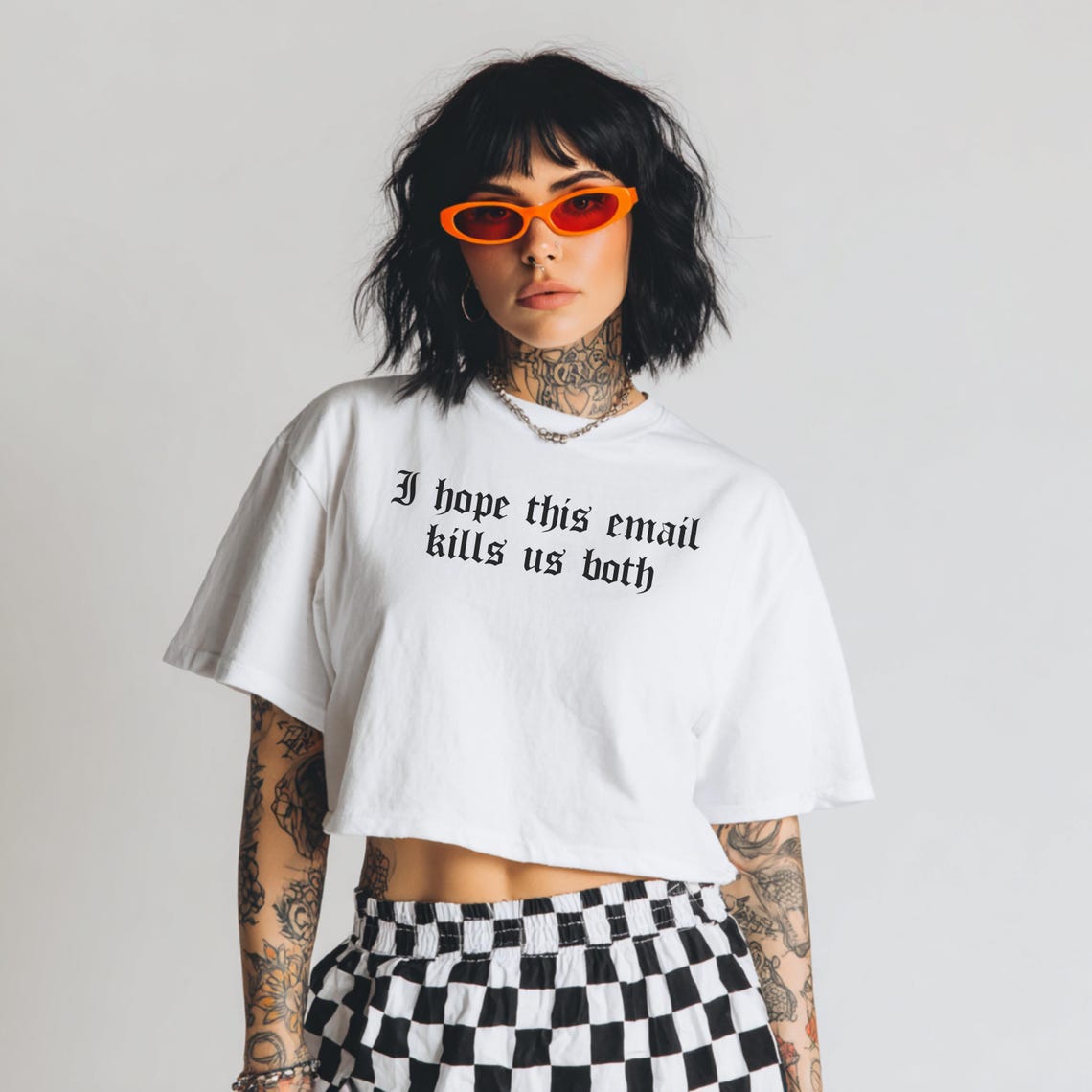 Office Doom Crop Top: "i Hope This Email Kills Us Both" Comfort Colors ...