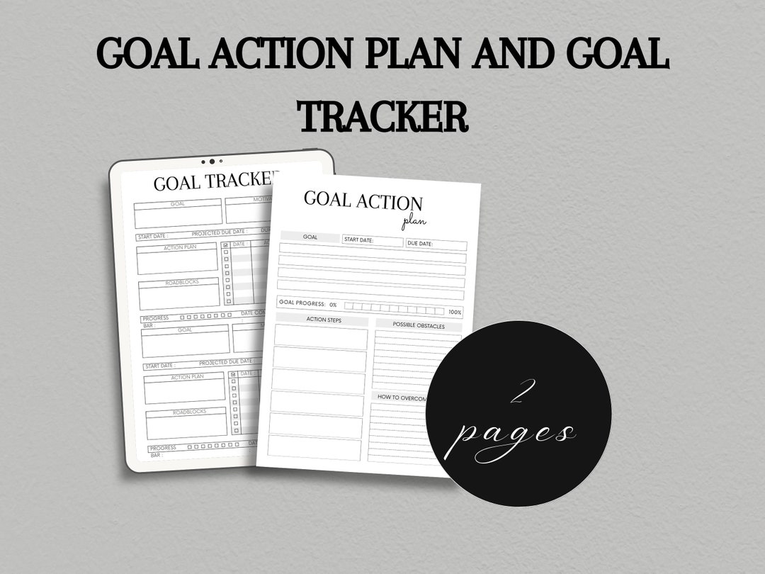 Printable Goal Planner Goal Action Plan Goal Planner Goal - Etsy