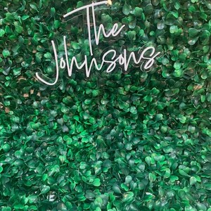 Custom Wedding Cake Topper, Last Name, Double Layer, "neon Sign" Style ...