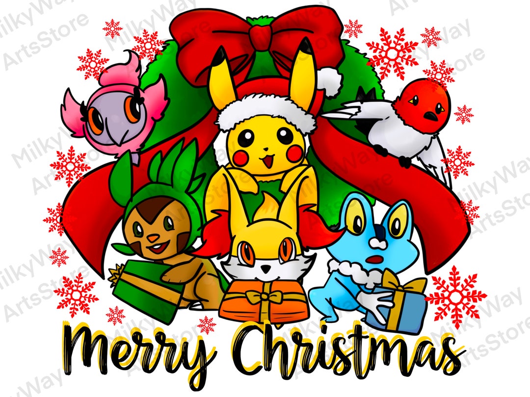 Pikachu Navidad Png Navidad Png Pokemon Png pikachu png - Etsy México