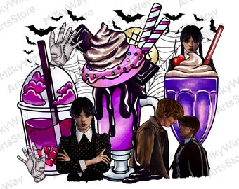 Wednesday Addams Png Coffee - Etsy