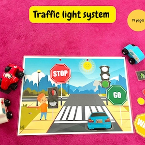 Busy Book for Toddler Transportation Theme, Preschool Children Activity ...
