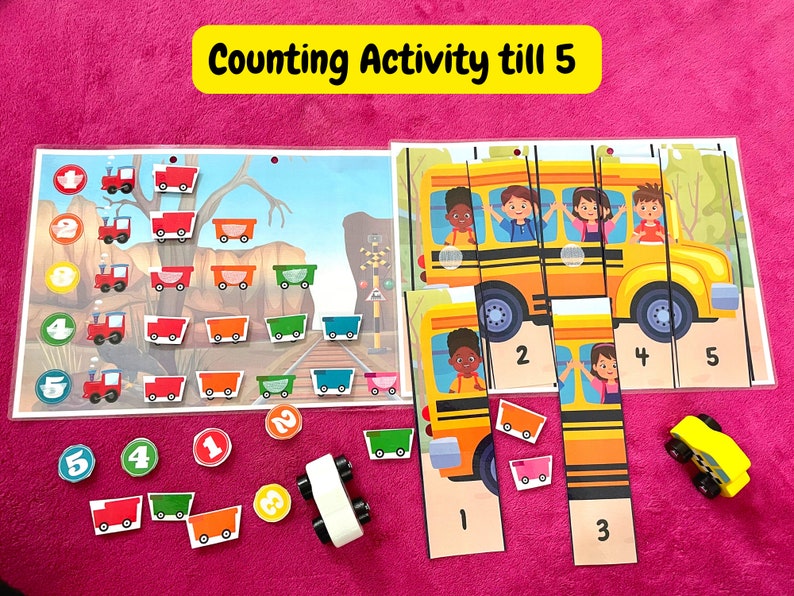 Busy Book for Toddler Transportation Theme, Preschool Children Activity ...