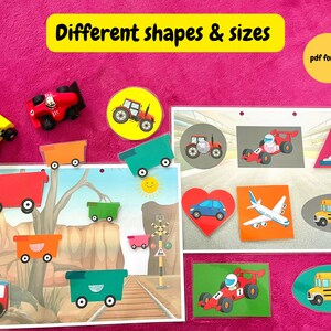 Busy Book for Toddler Transportation Theme, Preschool Children Activity ...